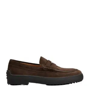 TOD'S Winter Gommino Calfskin Suede Loafers