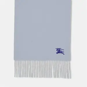 Burberry Logo Embroidered Scarf