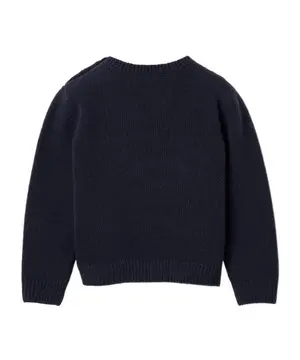 Gucci Baby Wool Sweater With Horse And Stars Embroidery