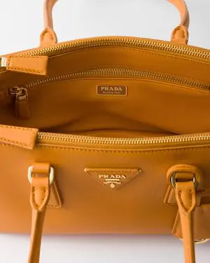 Prada Galleria Medium Leather Bag - Amber