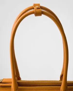 Prada Galleria Medium Leather Bag - Amber
