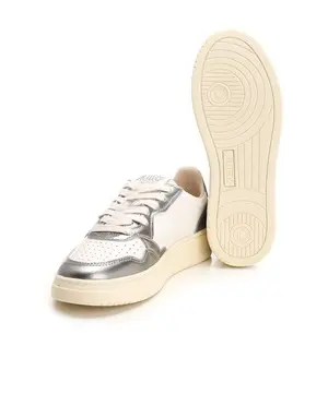 AUTRY Medalist Low Bicolor Sneakers - White/silver