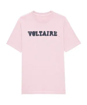 Zadig&Voltaire Voltaire Edwin Voltaire T-shirt - Embossed Pink