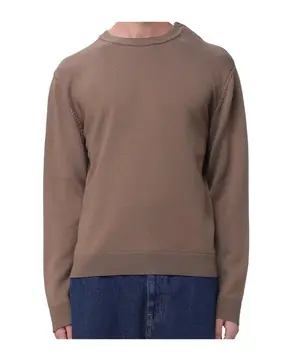COURREGES Crew-neck Embroidered Sweatshirt - Brown