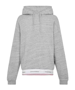 Dsquared2 Dsq Tape Hdy Sn62" Hooded Sweatshirt - Gray