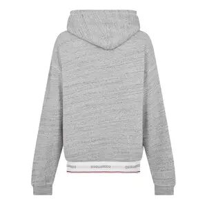 Dsquared2 Dsq Tape Hdy Sn62" Hooded Sweatshirt - Gray