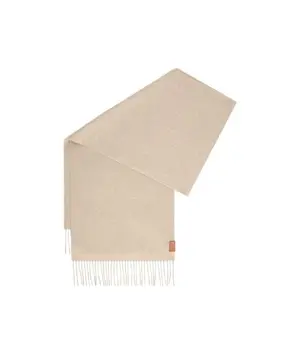 Loewe Fringe-detailed Scarf - Light Beige
