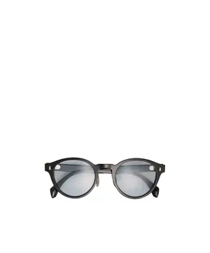 Moncler Ember Round Sunglasses - Bright Black