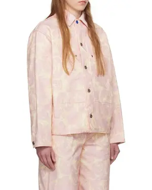 Burberry Rose Print Shirt Jacket