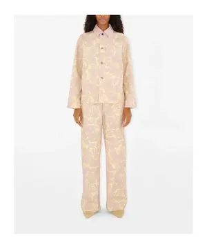 Burberry Rose Print Shirt Jacket
