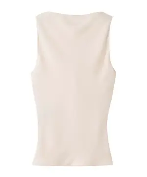 Loro Piana Mackenzie Sleeveless Boat Neck Top - Volcano Rose