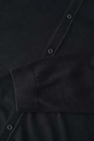 Hugo Boss Button-up Knitted Polo Cardigan