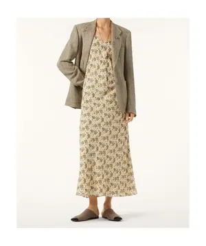 Loro Piana Marian Floral Print V-neck Maxi Dress