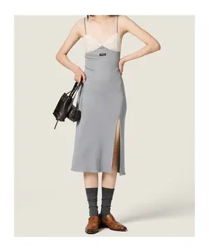 Miu Miu Silk Jersey Dress