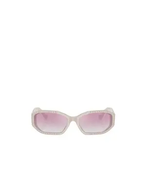 JIMMY CHOO Geometric Frame Sunglasses
