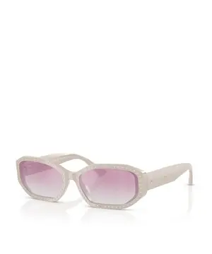 JIMMY CHOO Geometric Frame Sunglasses