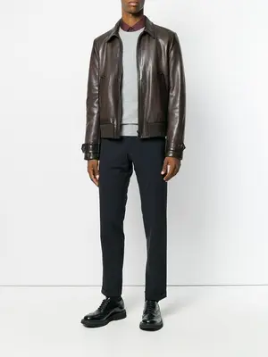 Prada Cashmere Ribbed Crew Neck Sweater