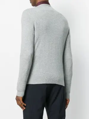 Prada Cashmere Ribbed Crew Neck Sweater