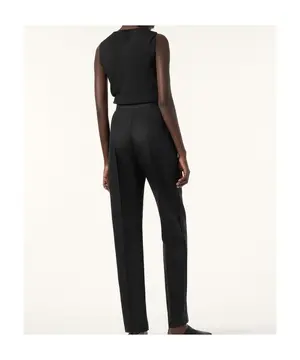 Loro Piana Boat Neck Sleeveless Top - Black
