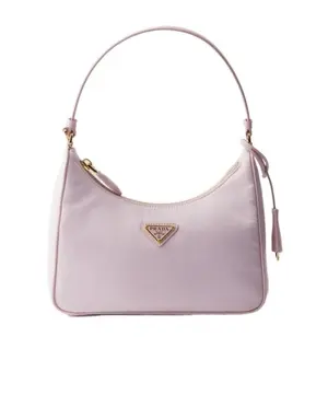 Prada Mini Zipper Handbag Alabaster