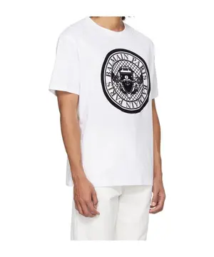 Balmain Logo Printed Crewneck T-shirt
