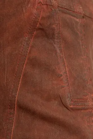 Rick Owens Strapless Denim Dress - Brown