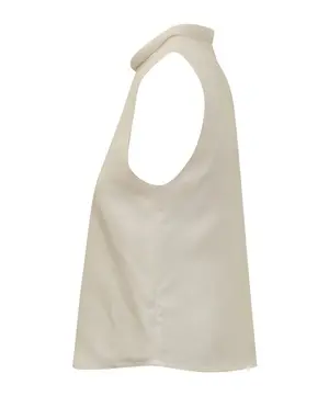 Loulou De Saison Sleeveless Top With Zipper Closure