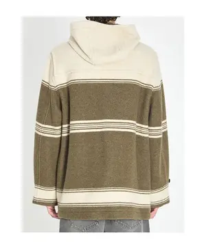 Burberry Striped Hooded Duffle Coat