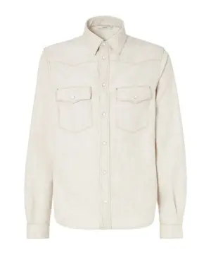 Fendi Ivory Selleria Denim Shirt - White