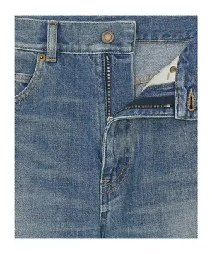 Saint Laurent 70's High Waisted Straight Leg Jeans