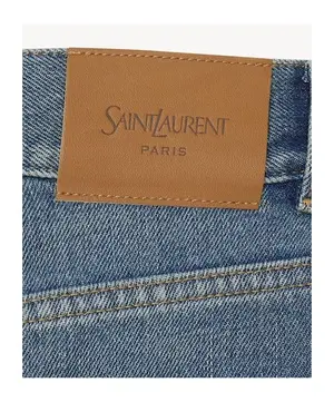 Saint Laurent 70's High Waisted Straight Leg Jeans