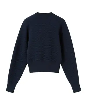 Loro Piana Wool Blend Crew Neck Sweater With Raglan Sleeves