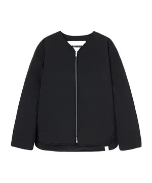 JIL SANDER Collarless Zip-up Down Jacket