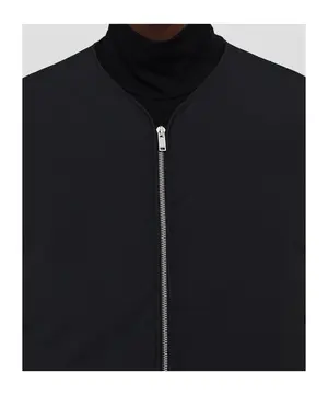 JIL SANDER Collarless Zip-up Down Jacket