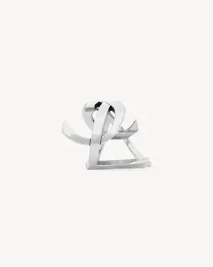 Saint Laurent Cassandre Cuff In Metal