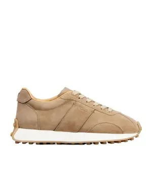 TOD'S Panelled Suede Lace-up Sneakers