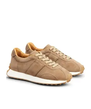 TOD'S Panelled Suede Lace-up Sneakers