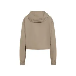 Miu Miu Technical Fabric Hooded Blouson Jacket - Clay Gray