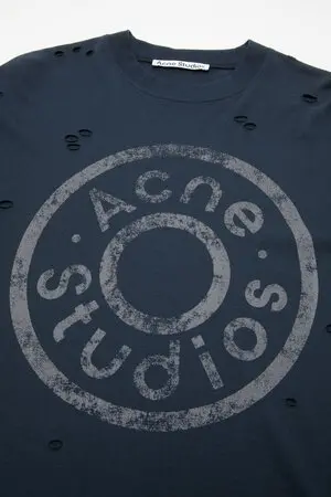 Acne Studios Layered Logo-print Distressed T-shirt