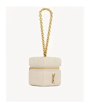 Saint Laurent Cassandre Matelassé Carré Mini Cube In Lambskin