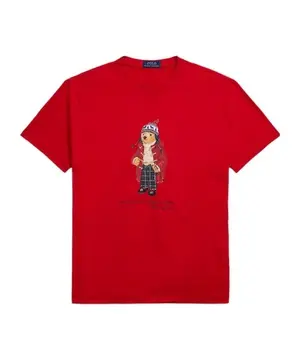 Ralph Lauren Polo Classic Fit Polo Bear Jersey T-shirt - Red