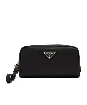 Prada Zippered Clutch - Black