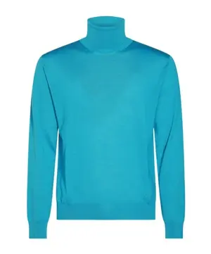 Valentino Garavani Roll Neck Long-sleeved Jumper - Blue