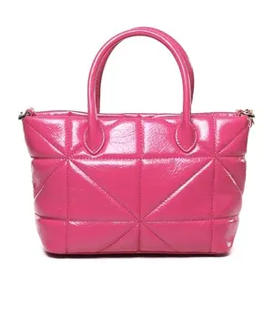 Moschino Quilted Logo Chain Crossbody Bag
