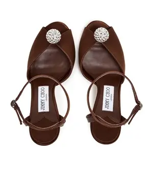JIMMY CHOO Sacora 85 Embellished Stiletto Sandals