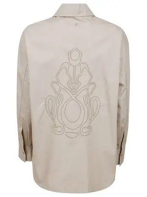 DONDUP Embroidered Oversized Shirt
