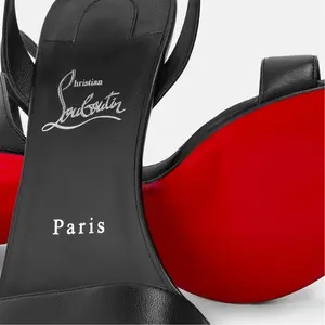 CHRISTIAN LOUBOUTIN Logo Heel Sandals
