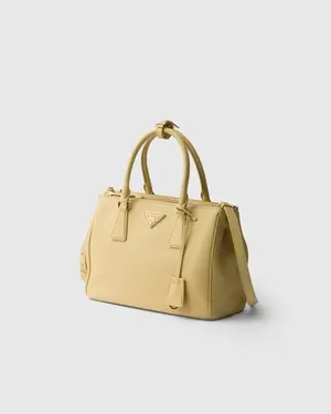Prada Galleria Medium Leather Bag - Vanilla