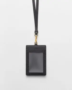 Prada Saffiano Leather Badge Holder