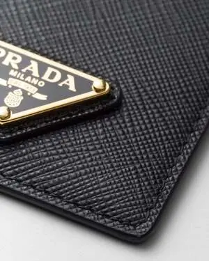 Prada Saffiano Leather Badge Holder